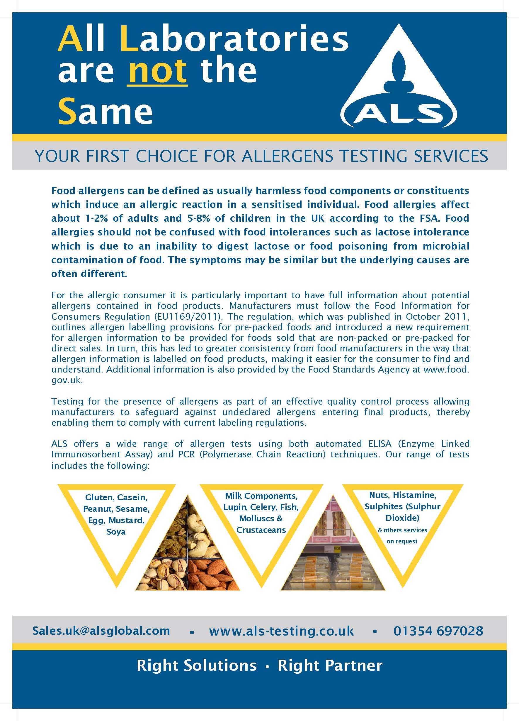'Building an Allergen Safe Culture Conference | ALS Testing